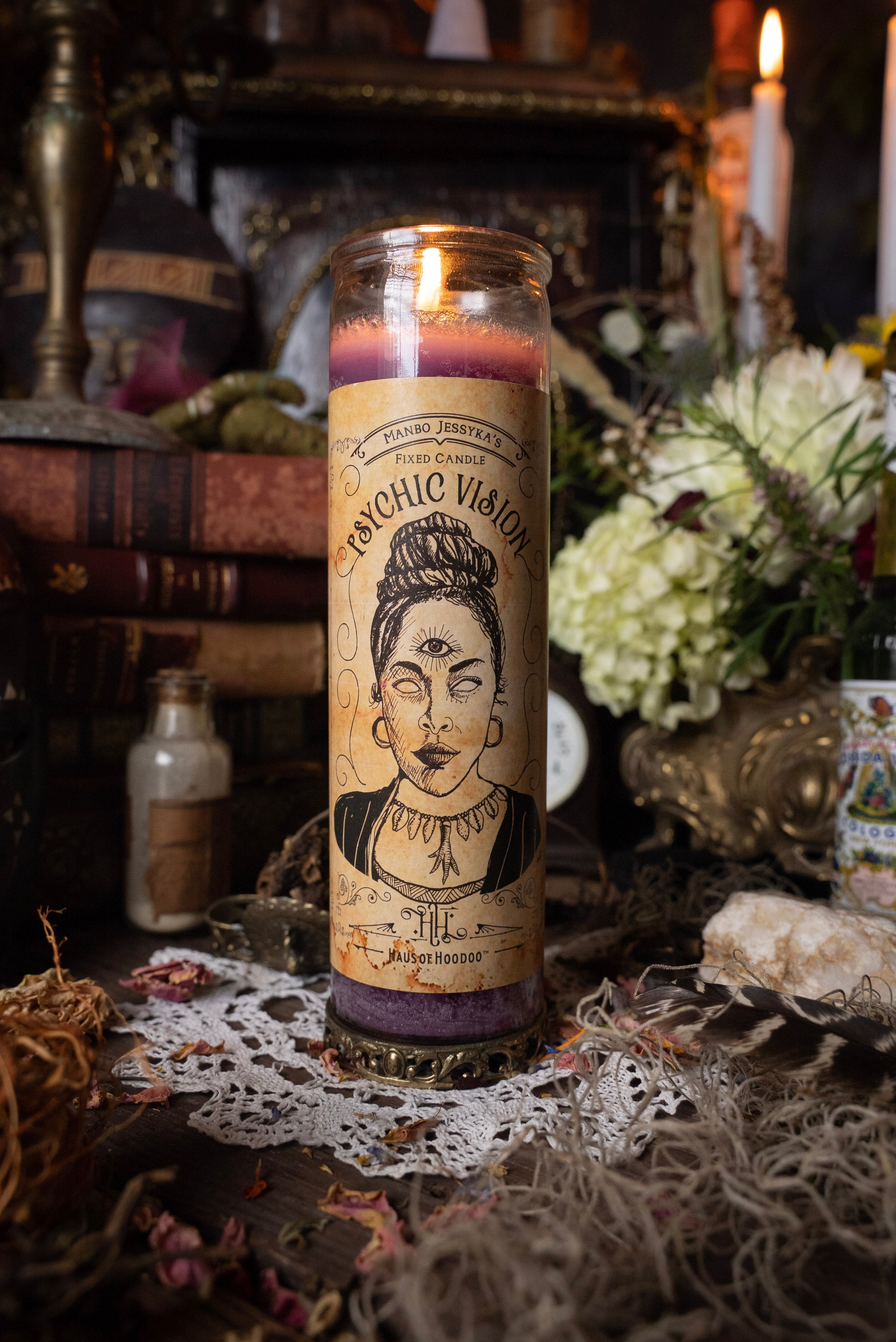 Psychic Vision Fixed Candle – The Weaving of Understanding