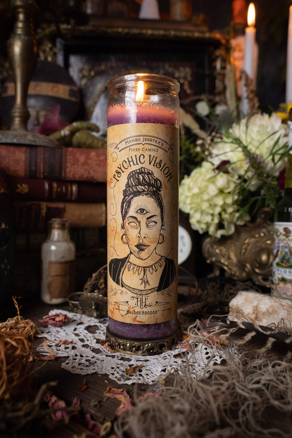 Psychic Vision Fixed Candle – The Weaving of Understanding