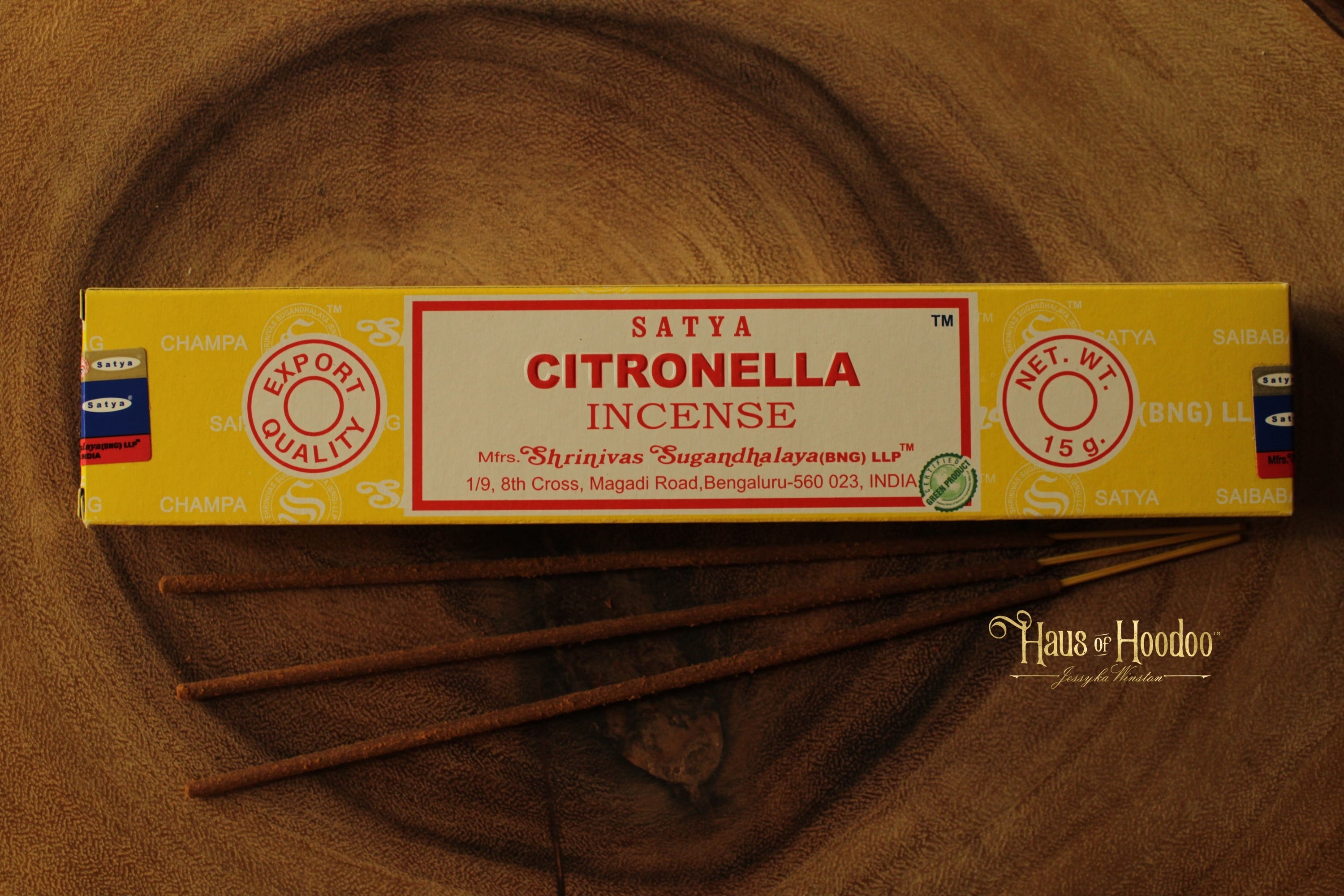 Satya Citronella Incense Sticks – The Weaving of Understanding